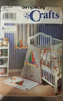 SIMPLICITY CRAFTS NURSERY ACCESSORIES PATTERN 8844 ONE SIZE | eBay