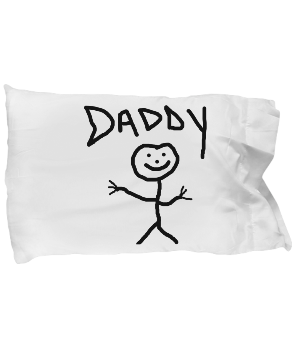Daddy Stick Figure Custom Printed Pillow Case | eBay