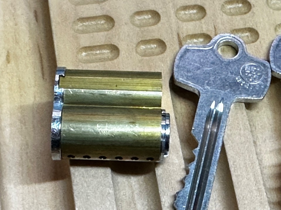 BEST STYLE SFIC 7-Pin Core Keyed “A” Keyway Brushed Chrome Finish with ...