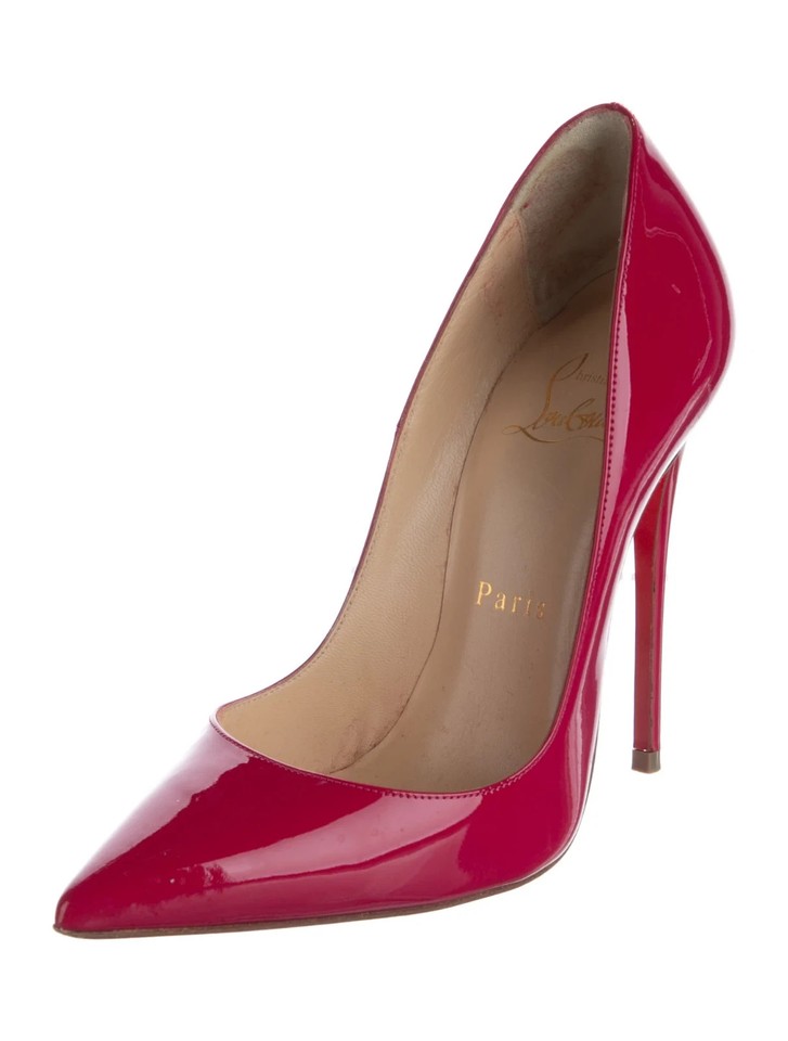 CHRISTIAN LOUBOUTIN Pink So Kate 120mm Patent Pumps SZ 5 IT 35 Very ...