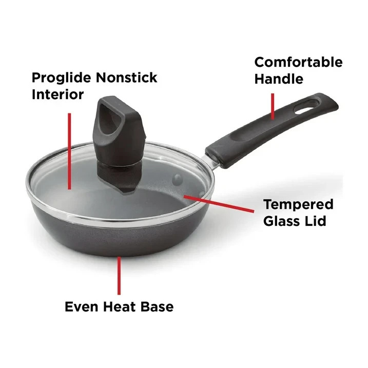 Small Frying Pan Nonstick Frying Pan 4.5 Inch With Lid Covered One Egg ...