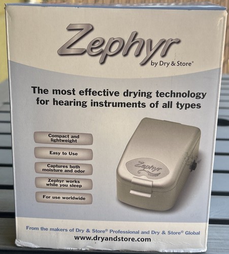 Zephyr by Dry & Store Hearing Aid Dryer Tinnitus Cochlear Ear Monitors ...