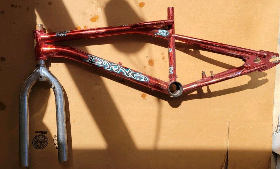 1999 Dyno GT Air Frame Fork BMX Freestyle Red Old Mid School | eBay