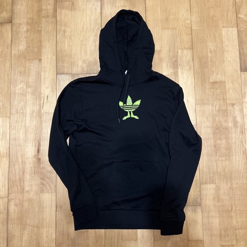 Adidas Originals Hoodie Men’s Small Black Trefoil Graphics Monster ...