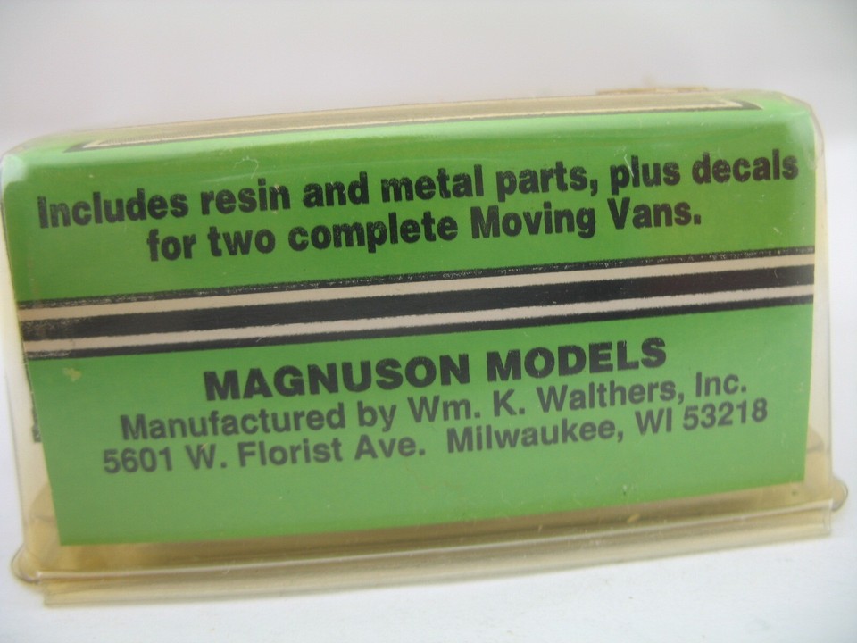 Magnuson Models N Kit 439-813: Moving Van, MIB | eBay