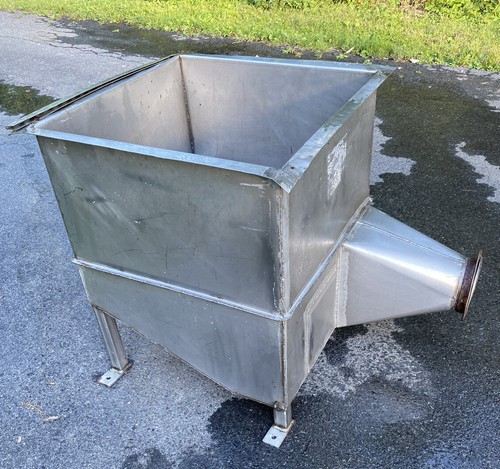 Stainless Steel Powder Receiving Tote Bin With Side Outlet | eBay