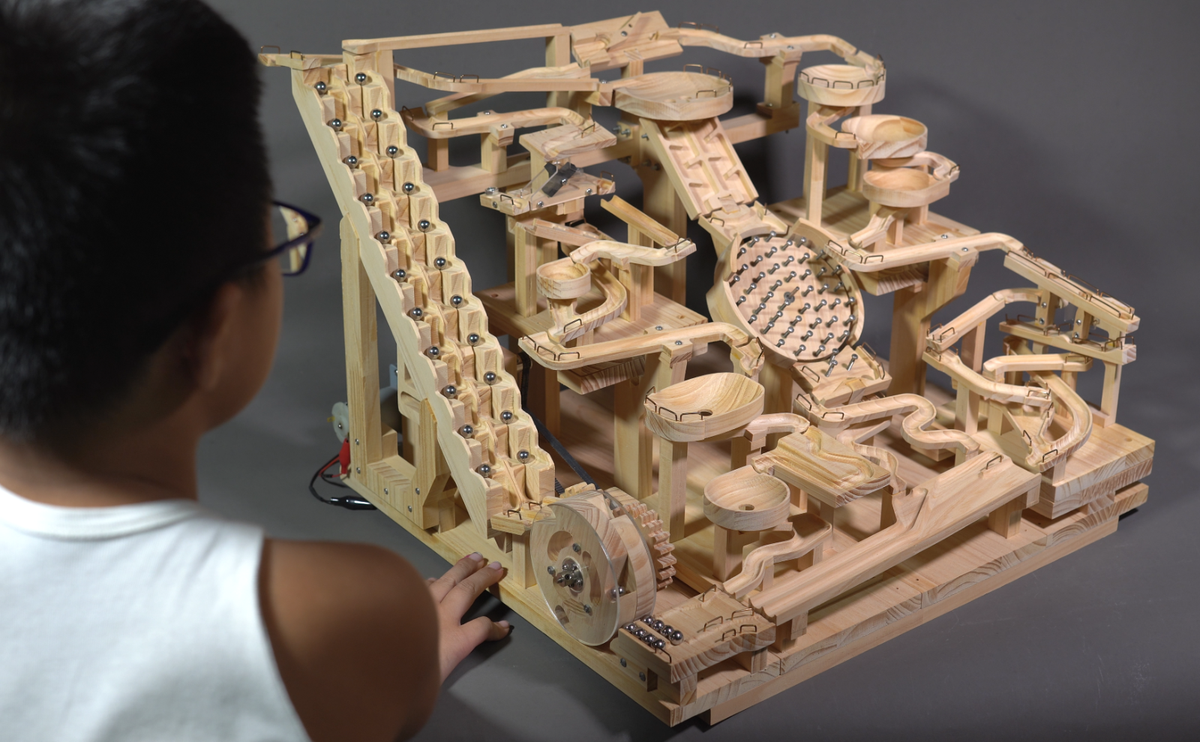 Amazing Marble Contraption Bell Tower Marble Machine Woodworking Plan