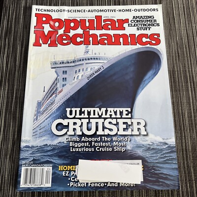 Popular Mechanics • April 2004 • Ultimate Cruiser Luxury Cruise Ship | eBay