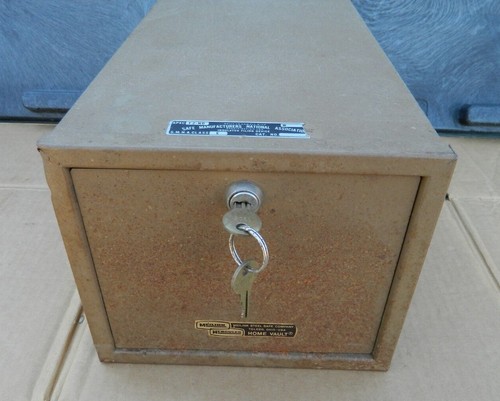 Vtg Meilink Hercules Fire Insulated Safe Home Vault W/2 Keys-WORKS ...