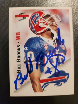 Bill Brooks Buffalo Bills 1995 Score #169 Autographed Card | eBay