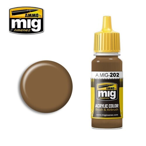 Ammo A.MIG-0202 FS-30219 Tan Acrylic Paint Colour 17mL AMMO | eBay ...