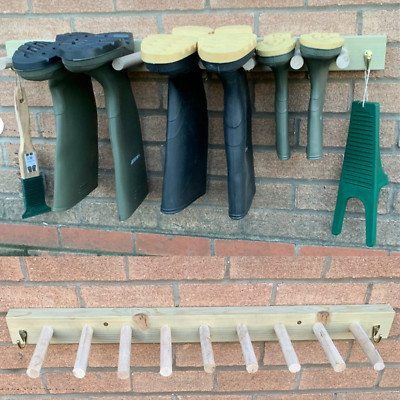 Welly Boot Rack Wall Mounted Outdoor Wellington Shoe Rack Storage ...