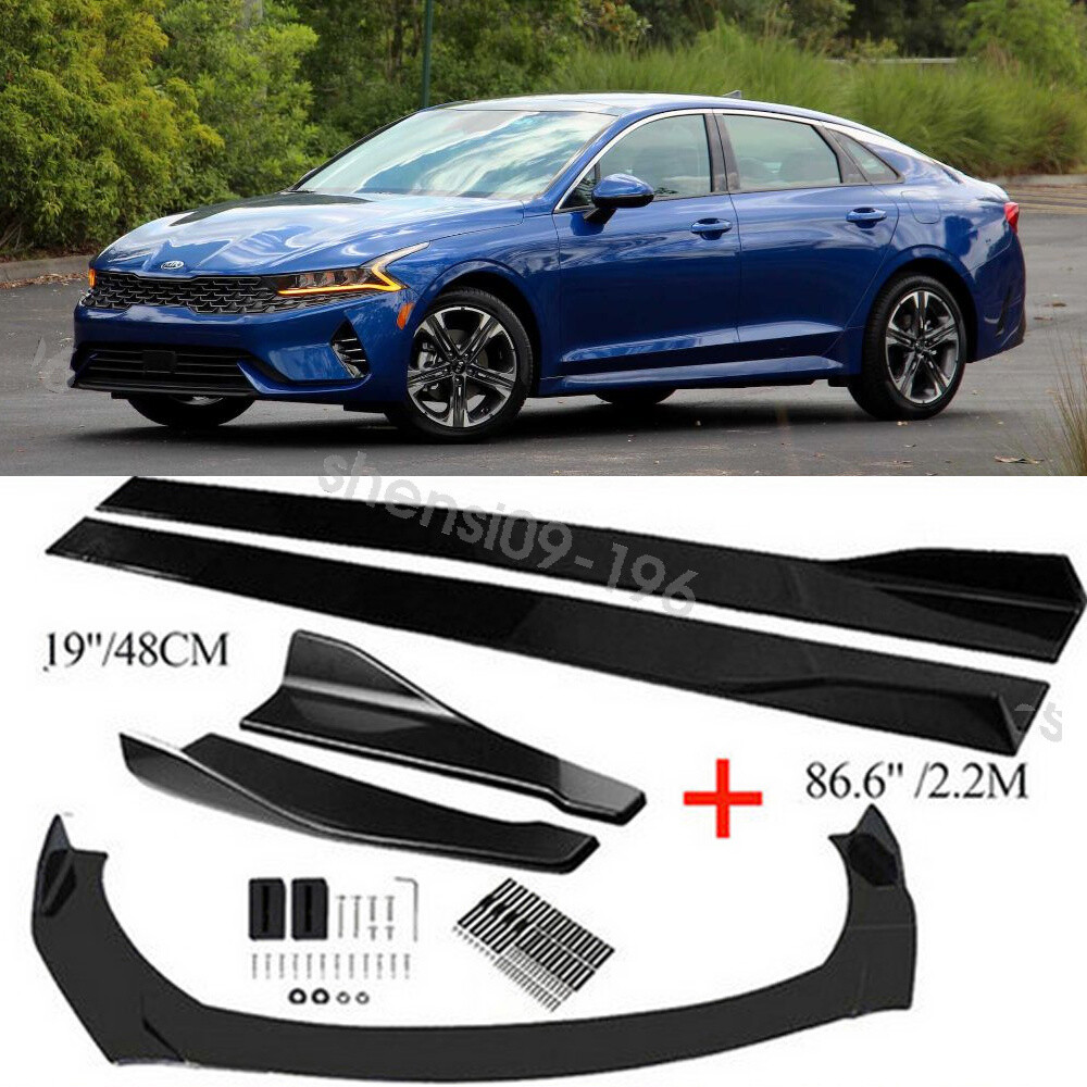 FOR KIA K5 2021 2022 Front Rear Bumper Lip Spoiler Splitter Body Kit ...