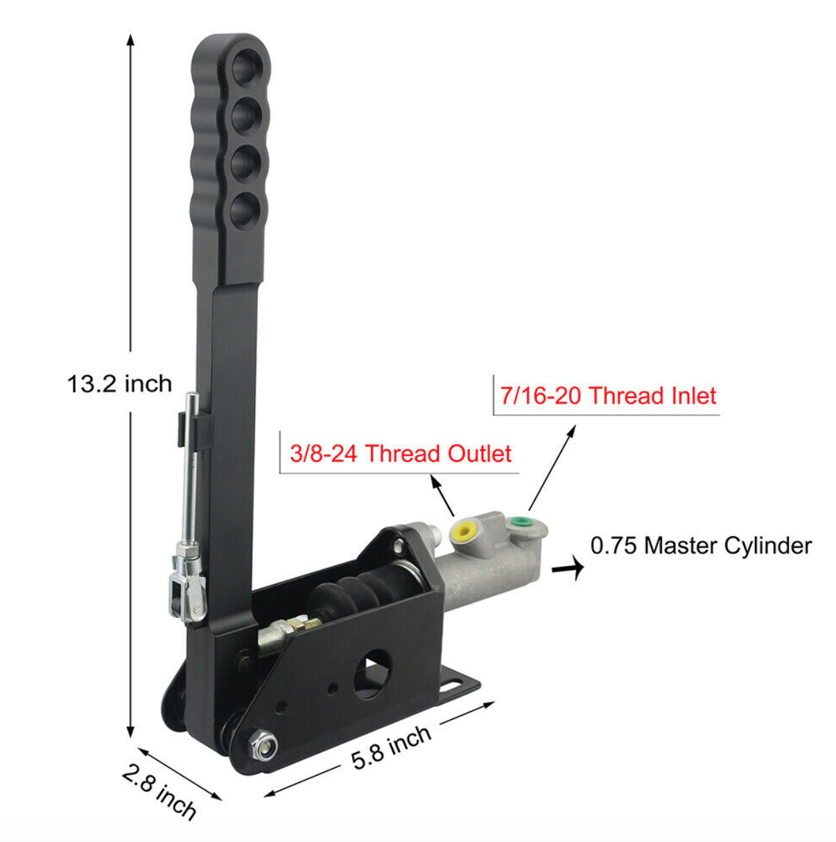 Universal Long Hydraulic Vertical Staging Brake Handbrake Racing Lever ...