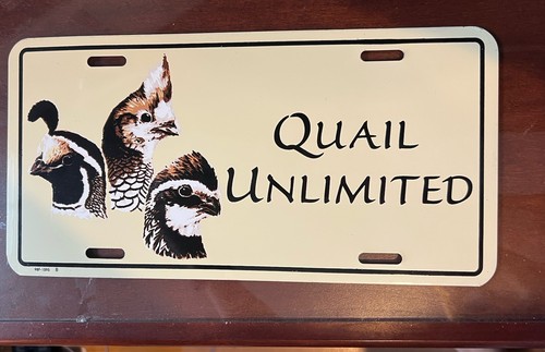 New Quail Unlimited license plate | eBay