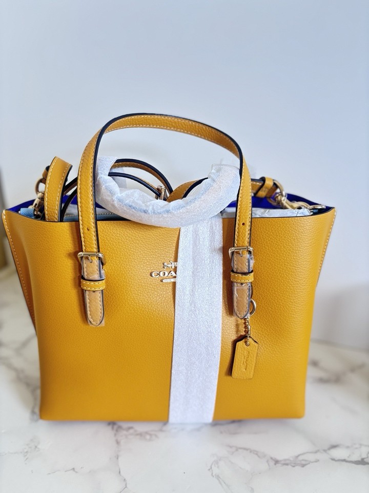 NWT Coach C4084 Mollie Tote 25 Crossbody Bag Double Face Leather ...