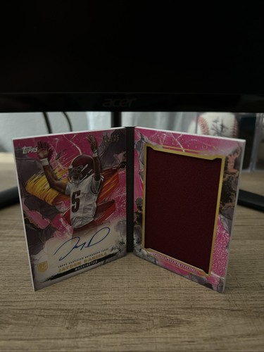 2024 Topps Inception Jayden Daniels Genesis Pink Booklet Rookie Patch ...