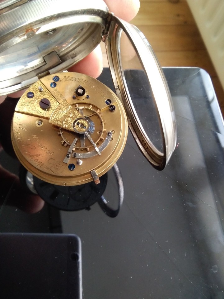 Antique Max Cohen Pocket Watch Sterling Silver Cased. Chester 1899 ...