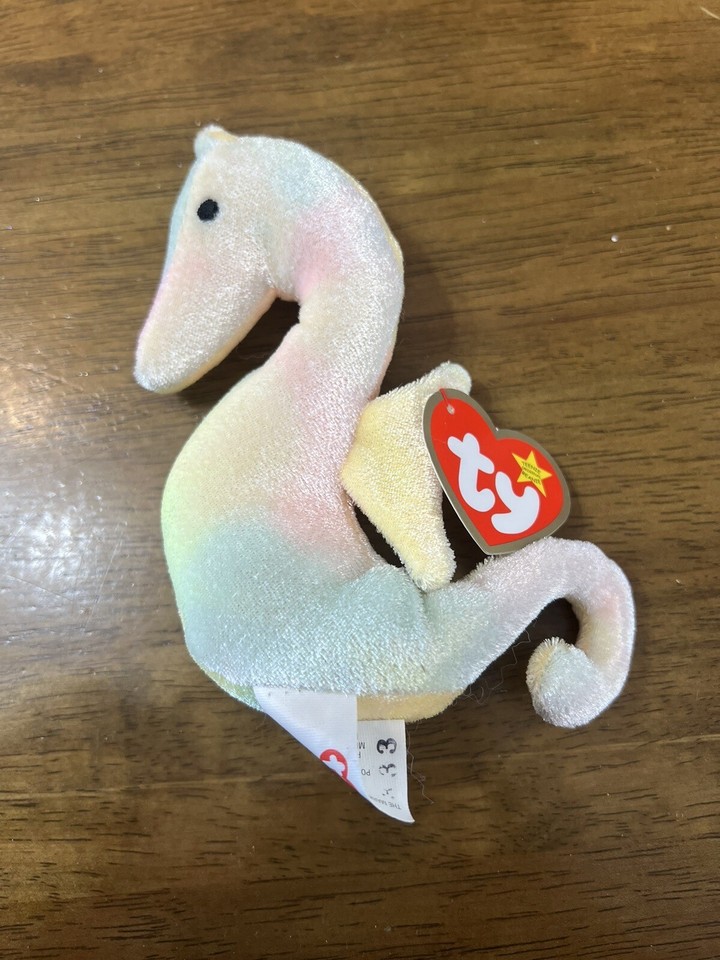 Teenie Beanie Baby Neon the Seahorse w/ Tag | eBay