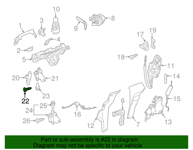 MERCEDES Mercedes-Benz OEM E350 Front Door-lower Hinge Lower Bolt ...