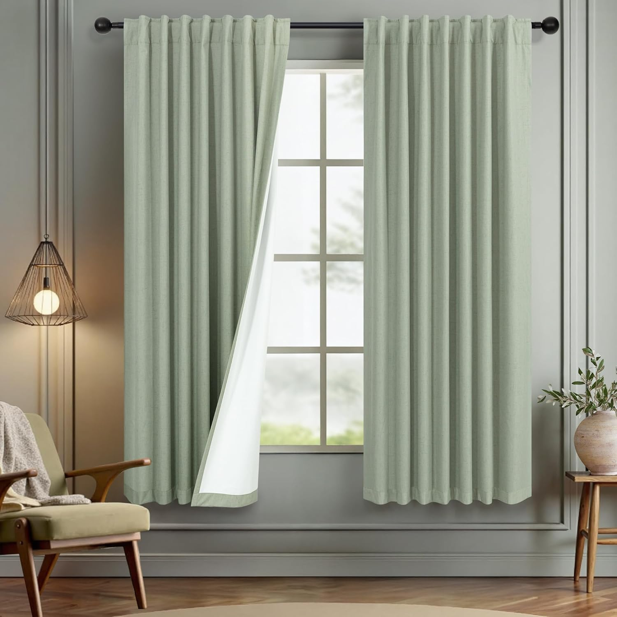 72 Inch Curtain Panels 2 Red Barrel Studio® Floral Curtains Linen