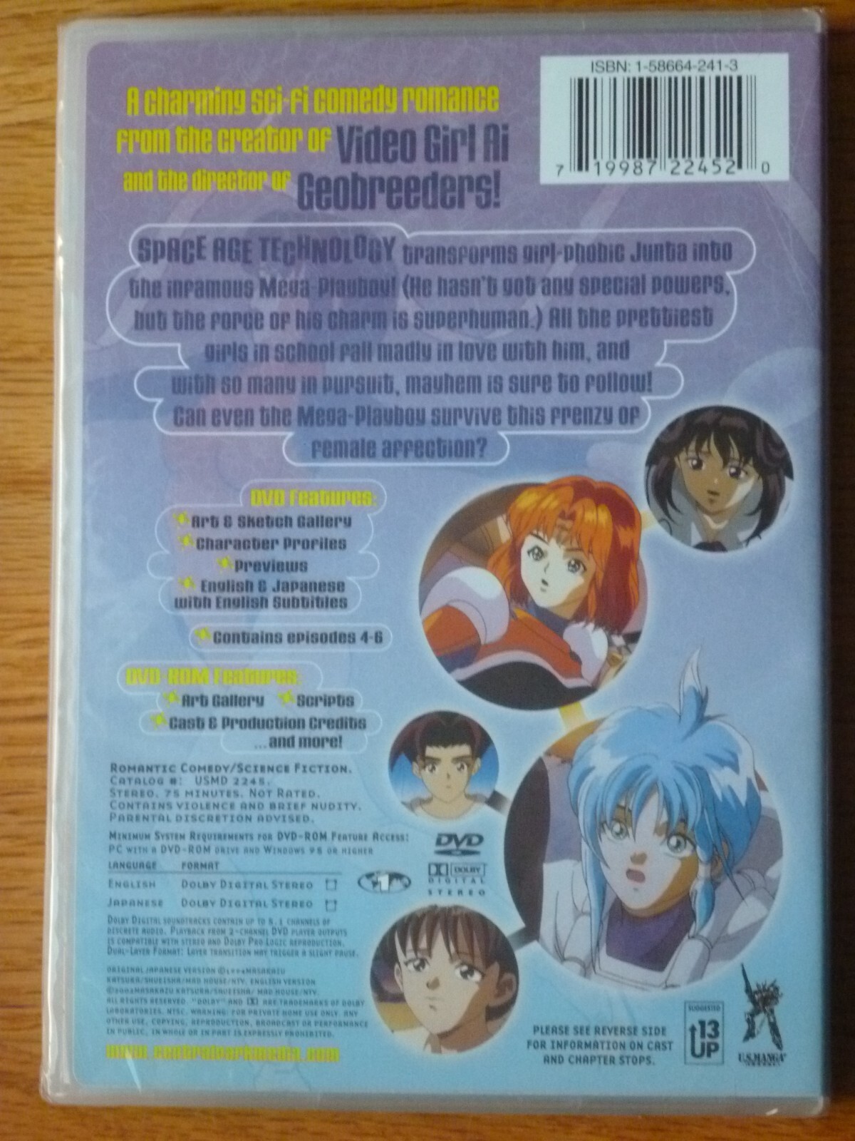 NEW DNA 2 DVD Anime Series Volume 2 Turbulence Episodes 4-6 US Manga ...