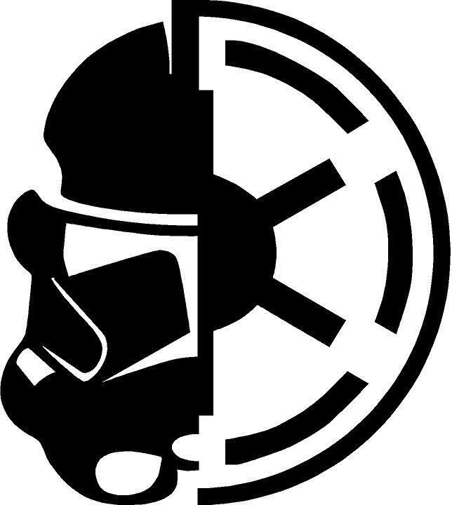 Star Wars Republica Logo Star Wars, Colors, Vinyl Decal, Sticker,