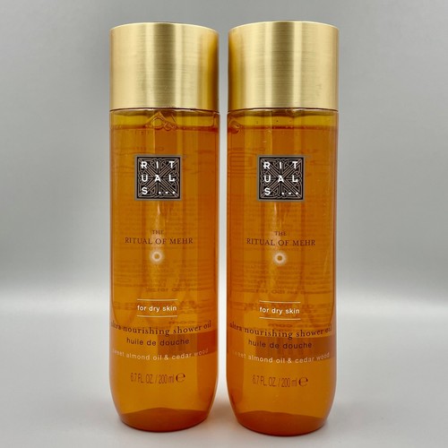(72,00€/L) 2 x 200 ml Rituals The Ritual of Mehr Shower Oil Dry Skin ...