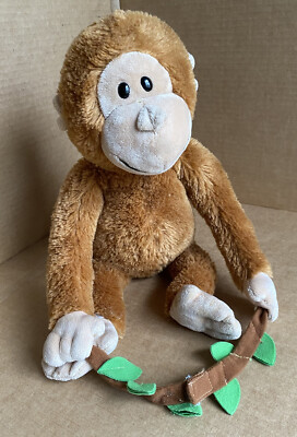 Gund Monkey Plush Murdock Holding Hanging Vine Chimp Stuffed Animal ...