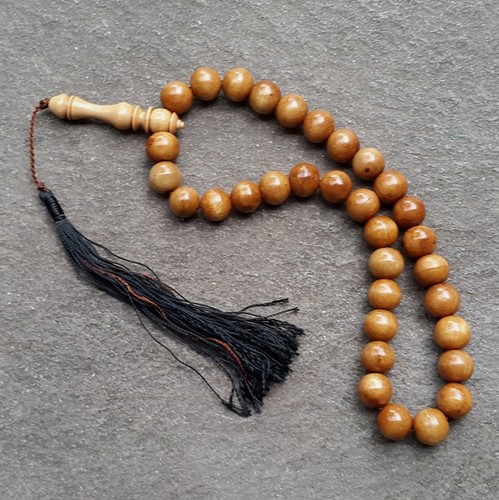 33 Beads Genuine Indonesia Longan Wood Misbah Muslim Prayer Beads 13 MM ...