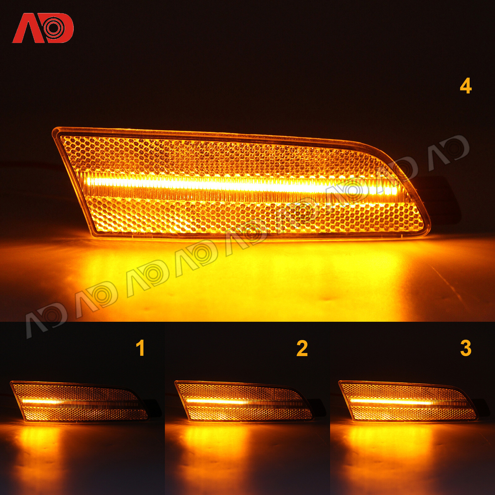 Clear LED Side Marker Turn Signal Light For 2009-2013 Mazda 6 GS3L-51 ...