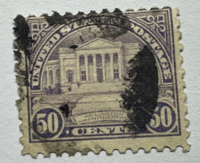 1922 USA - Arlington Ampitheater - 50 Cent Stamp | eBay