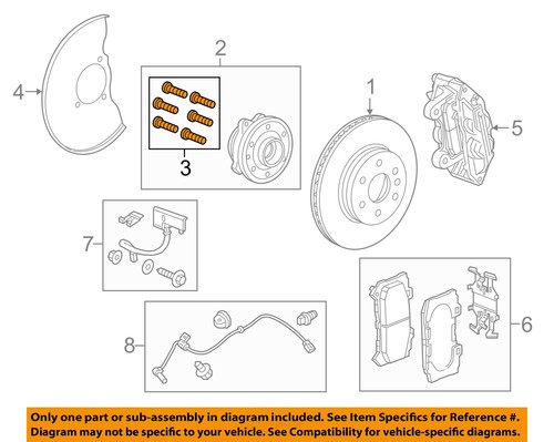 GM OEM 15-22 Canyon Front Suspension Brake Components-Wheel Stud ...