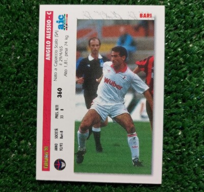 CARD JOKER CALCIATORI 94 BARI N°360 ALESSIO TANGORRA FOOTBALL SOCCER ...