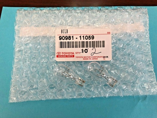 2 PC GENUINE TOYOTA &LEXUS BULB 90981-11059 Bulb, Back Up Lamp 90981 ...