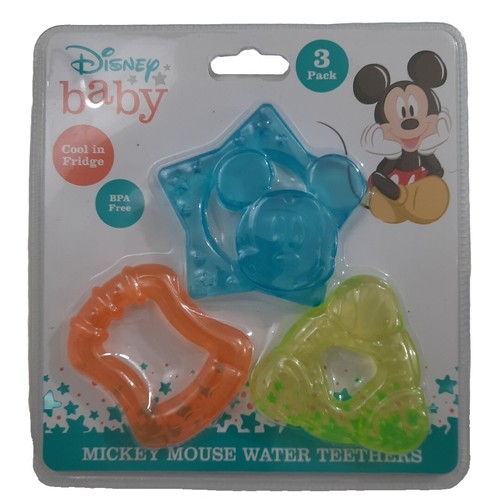 NEW SEALED 3 PACK DISNEY BABY MICKEY MOUSE WATER FILLED TEETHER TOYS BPA FREE | eBay