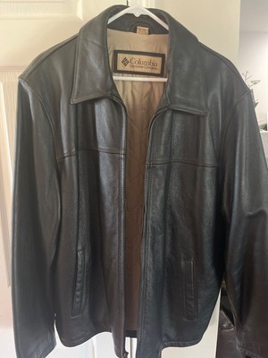 Mens Columbia Leather Jacket | eBay