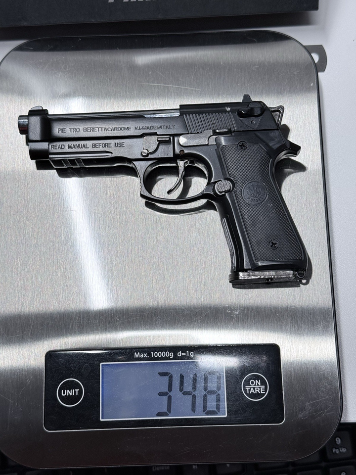 ALLOY Army Beretta M92 A1 Shell Eject COLLECTORS Toy Gun 1:2 Metal ...