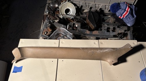 1970 70 AMC AMX JAVELIN BEIGE A PILLAR INTERIOR PANEL TRIM COVER DASH ...