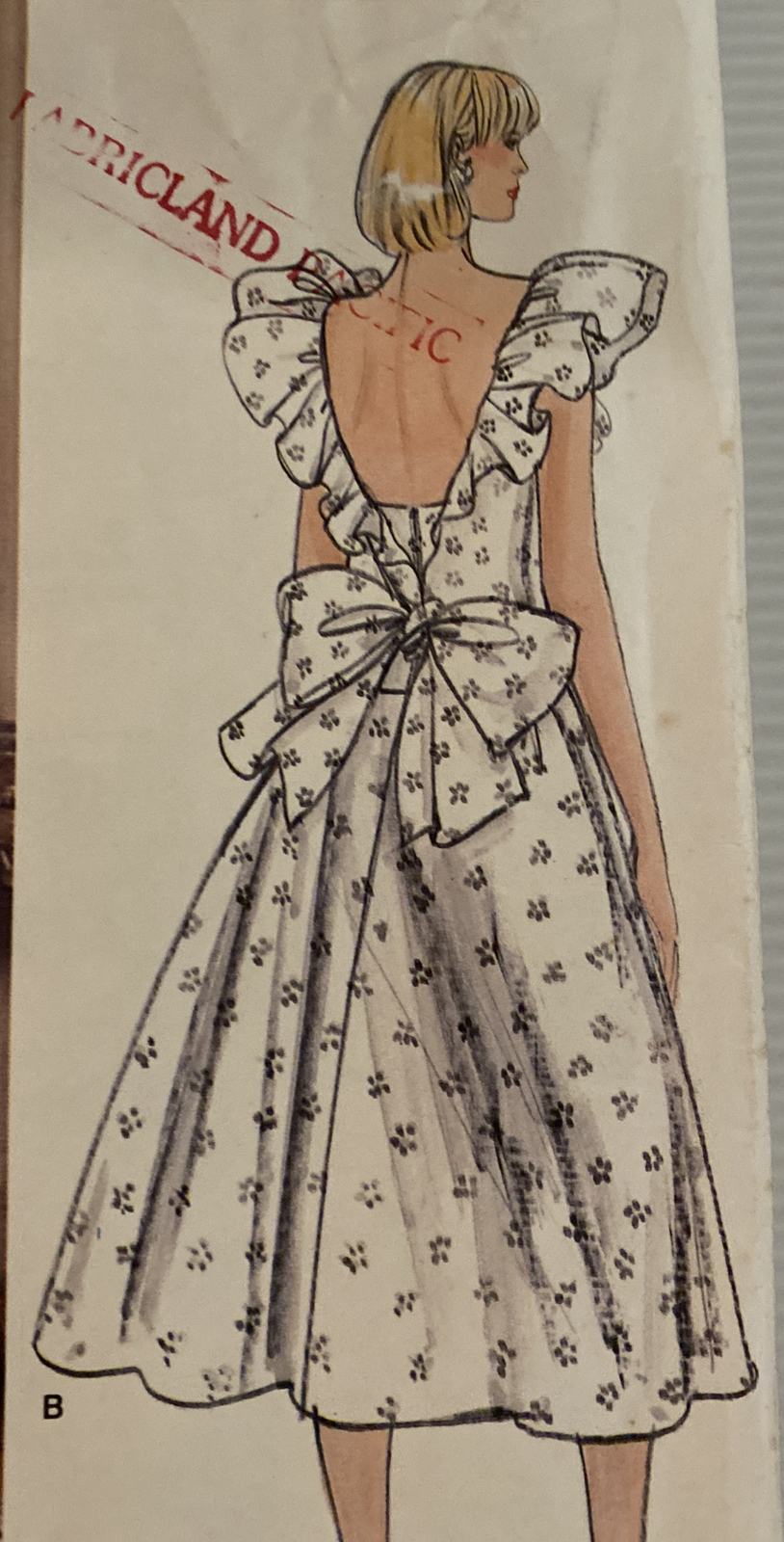 Vogue 1355 Vintage 80s Sewing Pattern Size: 10 Bellville Sassoon Frilly ...