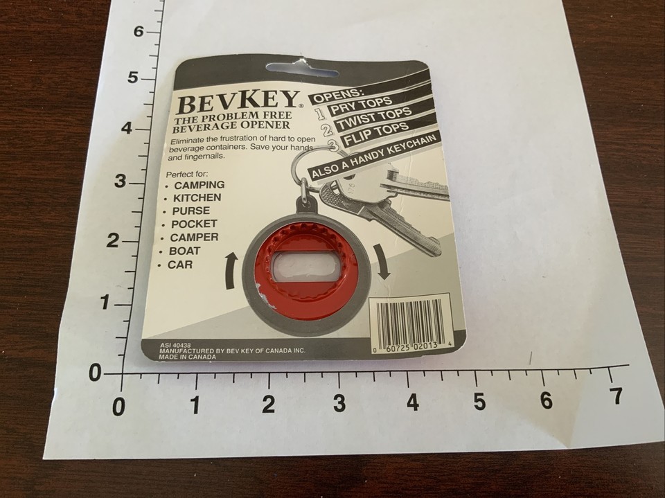 Vintage NOS Miller Lite Beer Bev Key® 3 in 1 Beer Can Bottle Opener ...