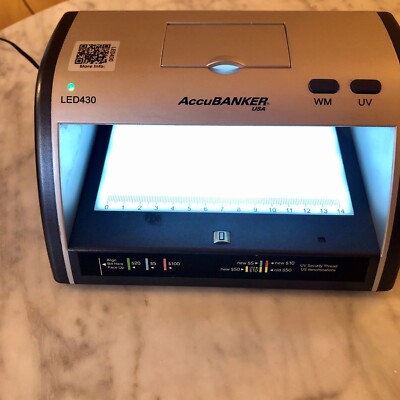 ~AccuBANKER Cash & Card Counterfeit Detector LED430 Money Checker | eBay