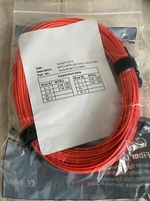New - Lightwave OM1-62.5/125 Fiber Patch Cables 791616OM1DO15MRI 1.8mm ...