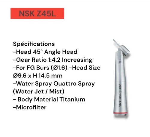 NEW UNUSED NSK Z45L Dental Dentistry High Speed Contra Angle Handpiece ...