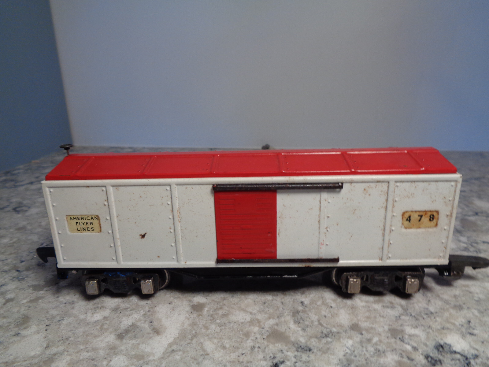 PREWAR VINTAGE AMERICAN FLYER O GAUGE #478 WHITE BOX CAR LOOKS GREAT | eBay