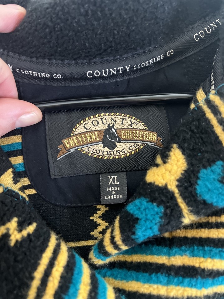 County Clothing Co Cheyenne Collection Sz XL Southwestern Button Up ...