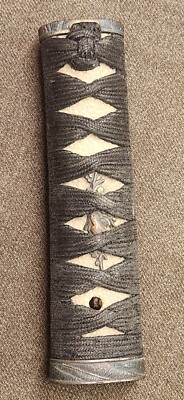 Antique Japanese Tanto Suicide Knife Handle / Beautiful Ray Skin Hand ...