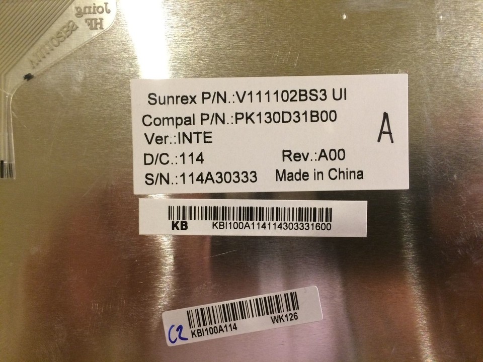 Acer Keyboard Inte White Acer-Fru KBI100A114 | eBay