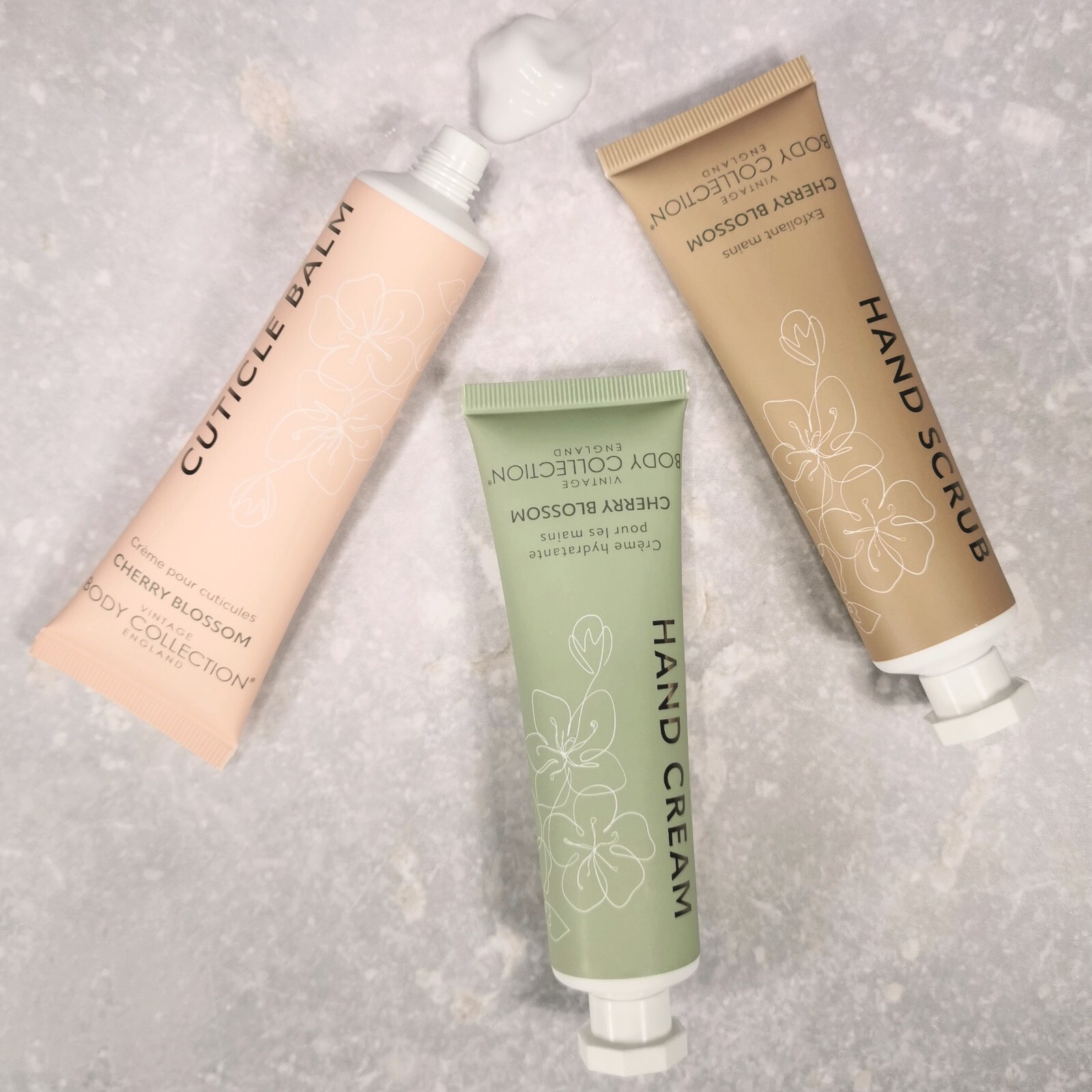 Body Collection Vintage Hand Cream Lotion Moisturising Exfoliator Trio ...