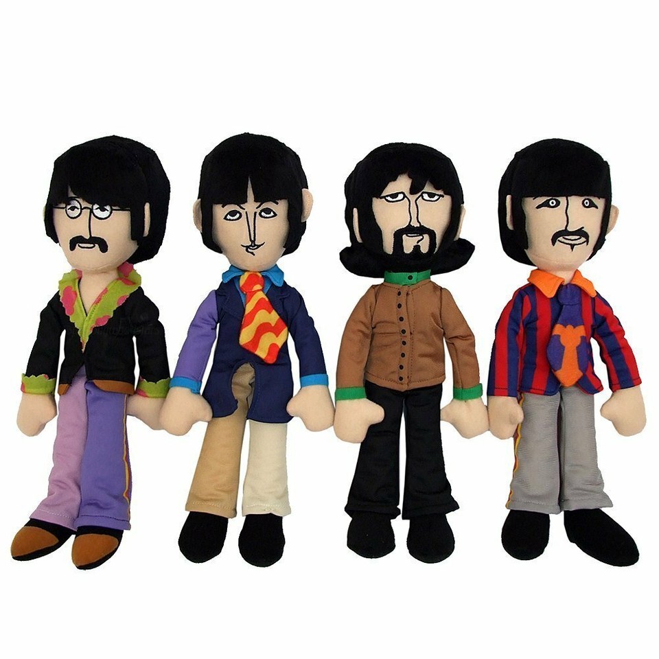 Beatles Collectible 2012 Yellow Submarine Band Members Plush Doll Set ...